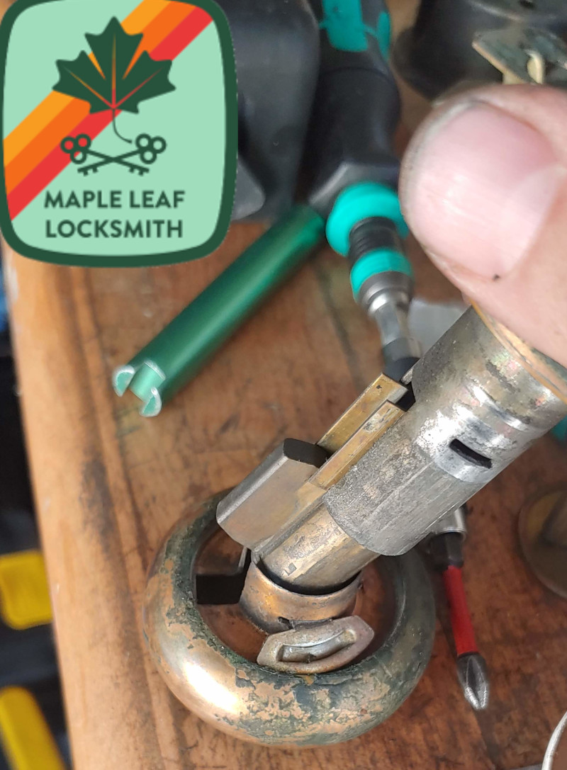Vintage Schlage A Series knob disassembly – Seattle's Maple Leaf ...
